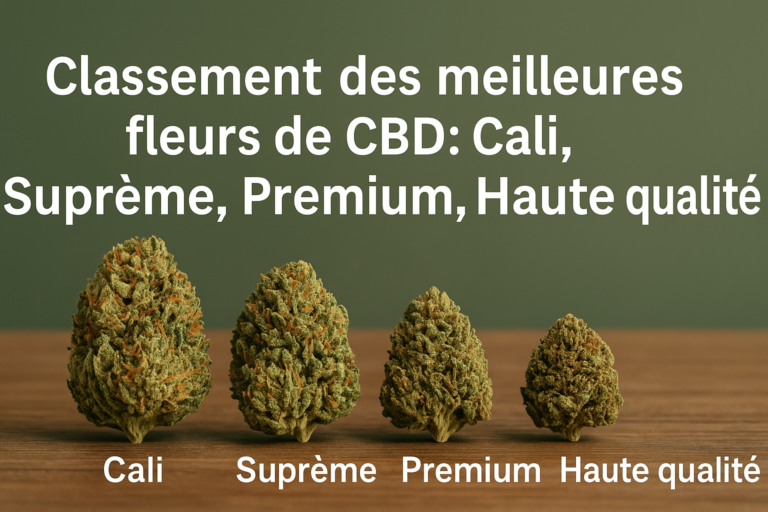 Classement des meilleures fleurs de CBD (Cali, Suprême, Premium ...
